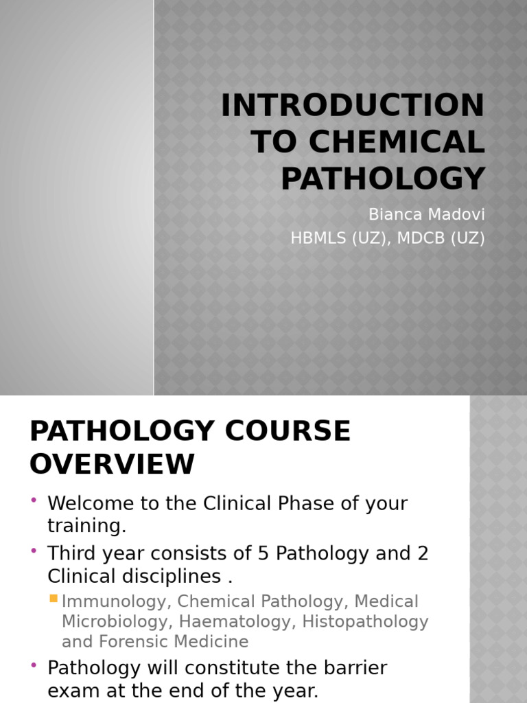 Introduction_to_Chemical_Pathology_BM[1] | PDF | Pathology | Reference ...