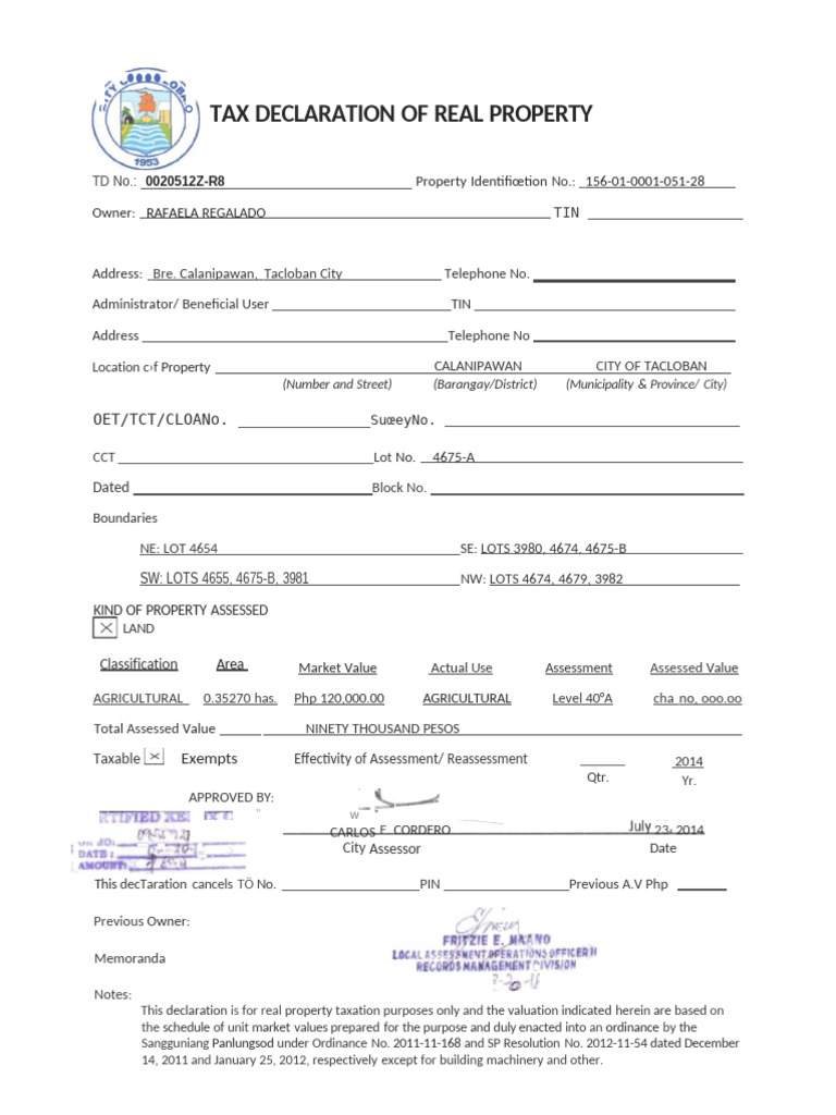 Tax Declaration | PDF | Government Finances | Payments
