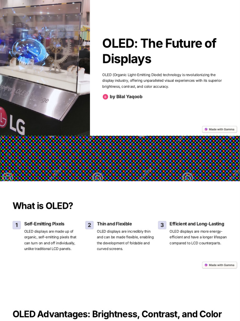 OLED-The-Future-of-Displays | PDF | Oled | Liquid Crystal Display