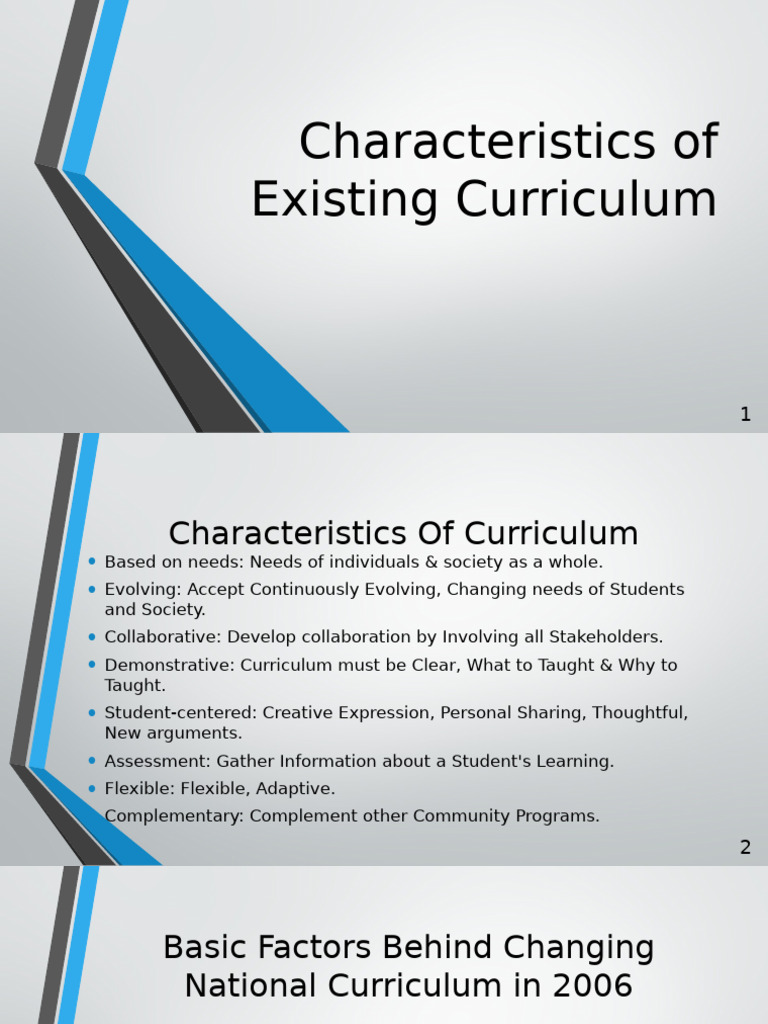 Key Characteristics of Effective Curriculum | PDF | Curriculum | Knowledge