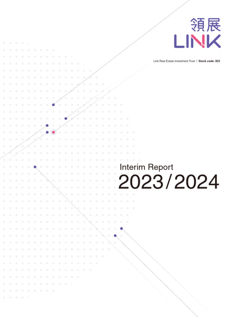 Link REIT Interim Report 2023/2024 | PDF | Real Estate Investment Trust | Investing