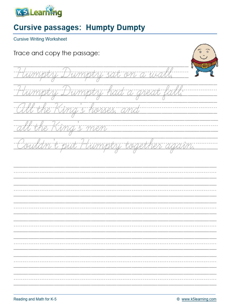 Handwriting Practice Passages 15 Printable | PDF