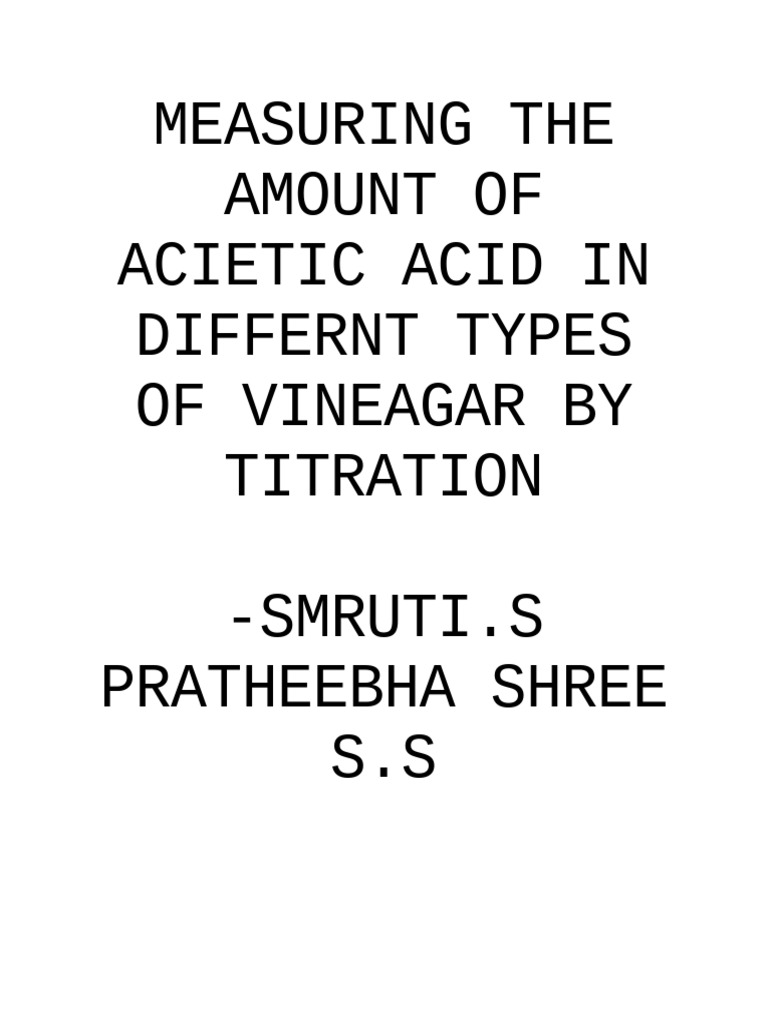 Chemistry Thesis Final | PDF | Titration | Chemistry