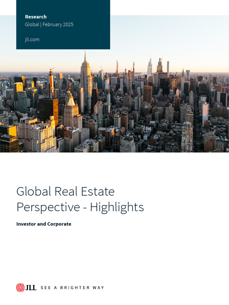JLL Global Real Estate Outlook 2025 | PDF | Interest Rates | Inflation