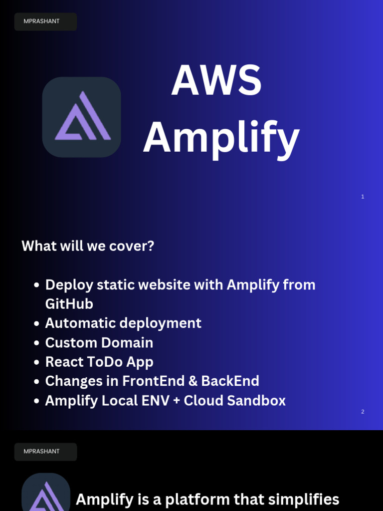 15-AWS Amplify | PDF