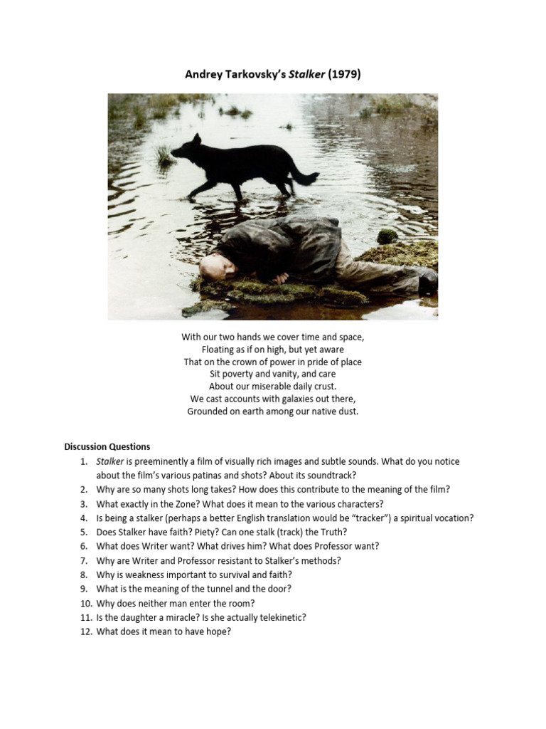 Tarkovsky Stalker | PDF