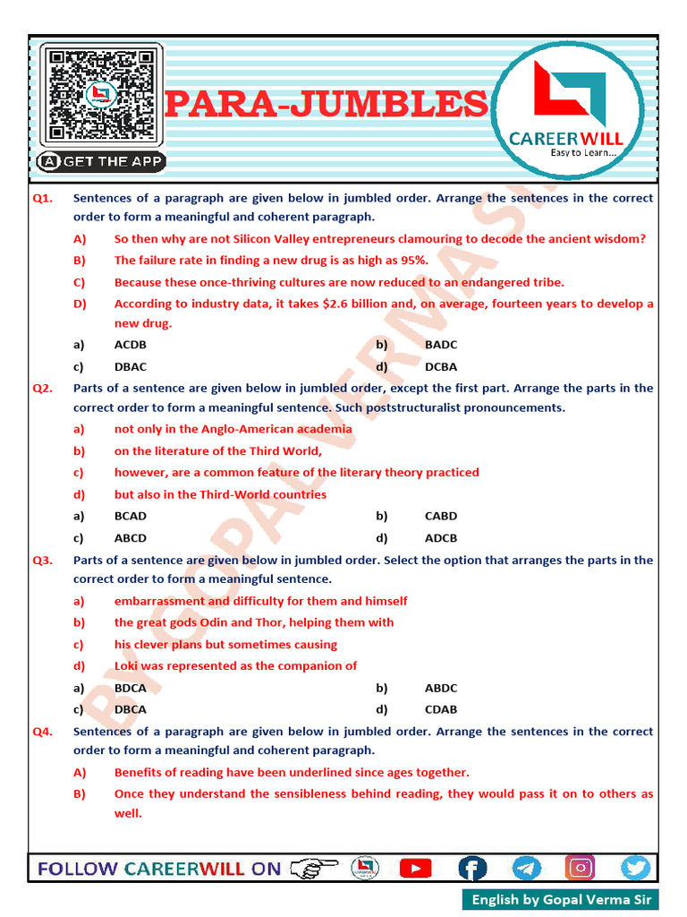 Parajumbles PDF - 430254 - Crwill | PDF