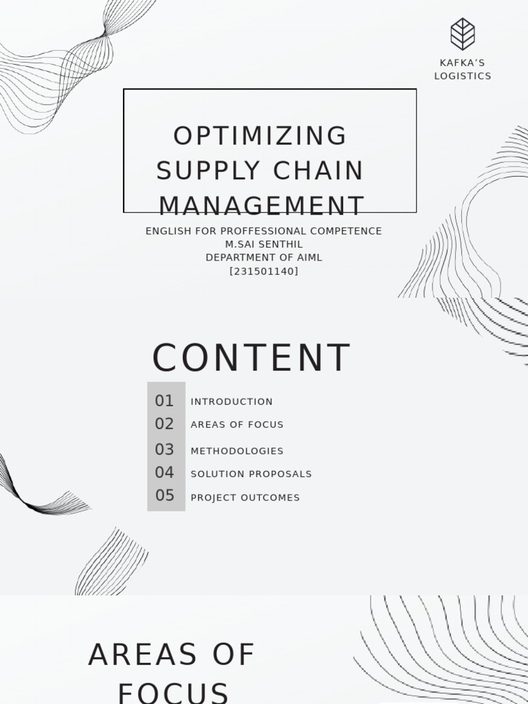 Optimizing Supply Chain Management | PDF | Supply Chain | Service ...
