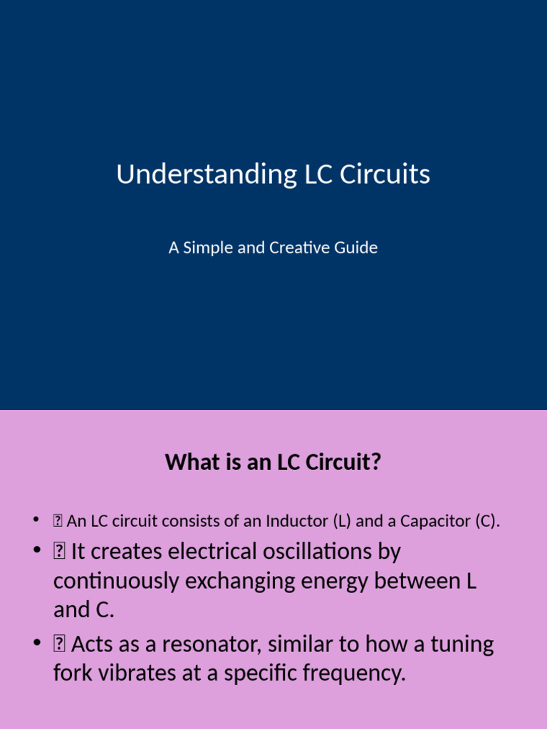 LC Circuits Presentation | PDF
