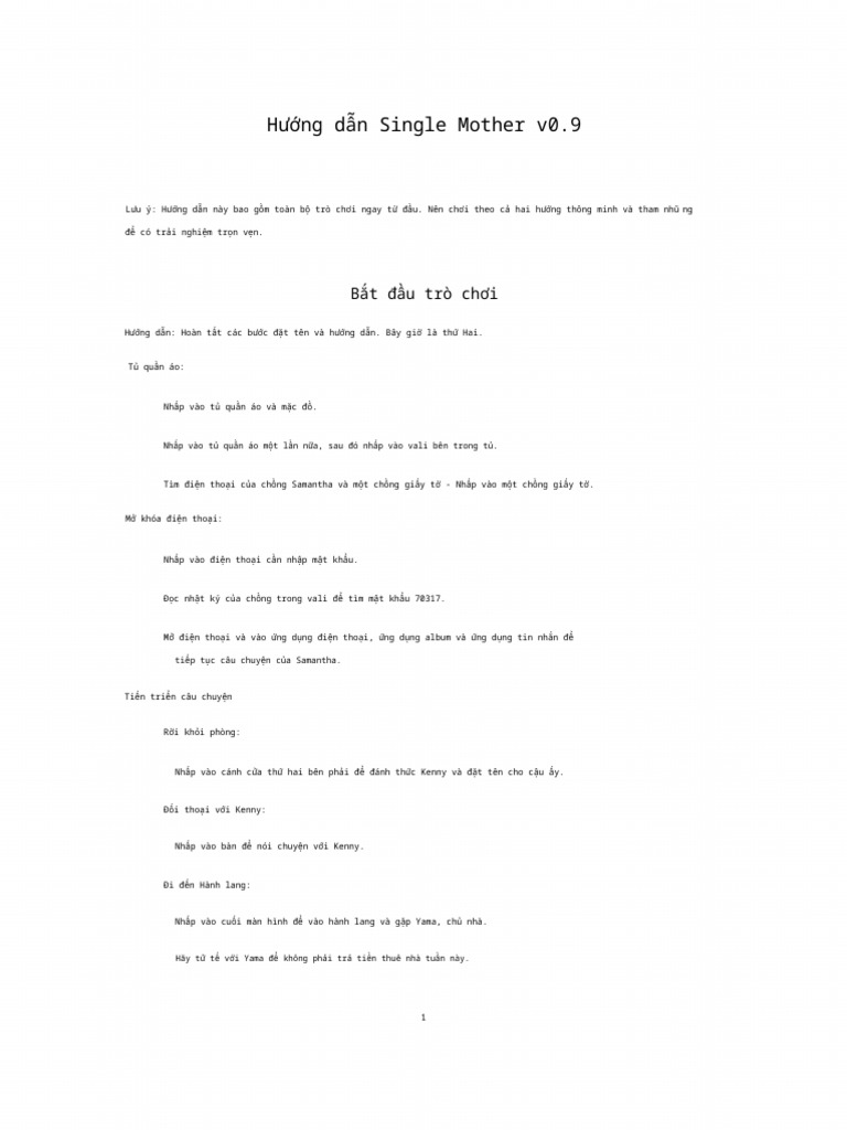 Single V0.9 Guide | PDF