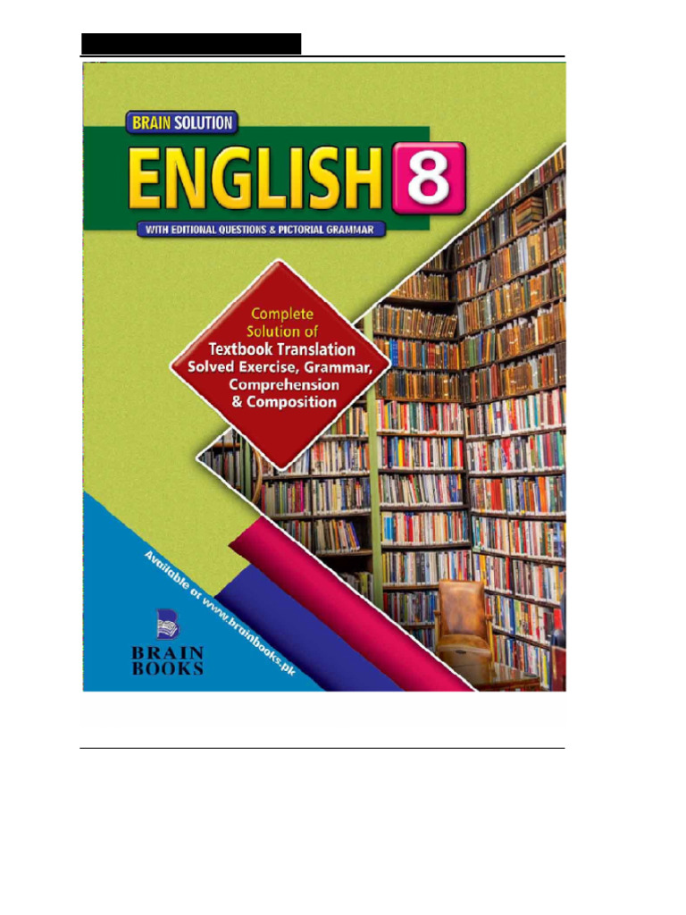 English-8 - (Units 1-5 - Part-A Textbook + Solved Exercise) | PDF ...