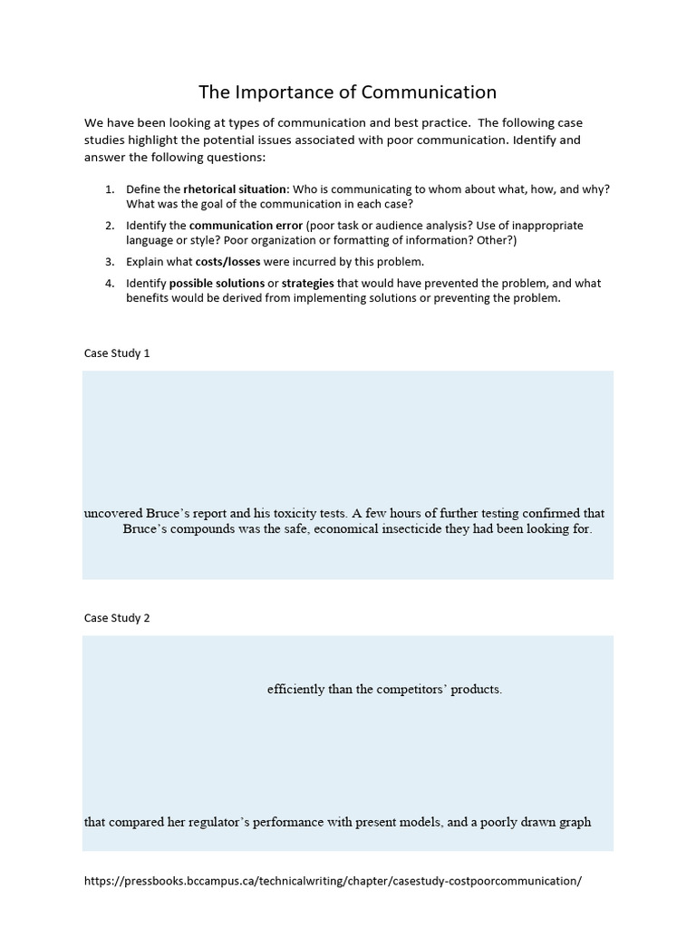 The Importance of Communication | PDF | Communication | Chemical Substances