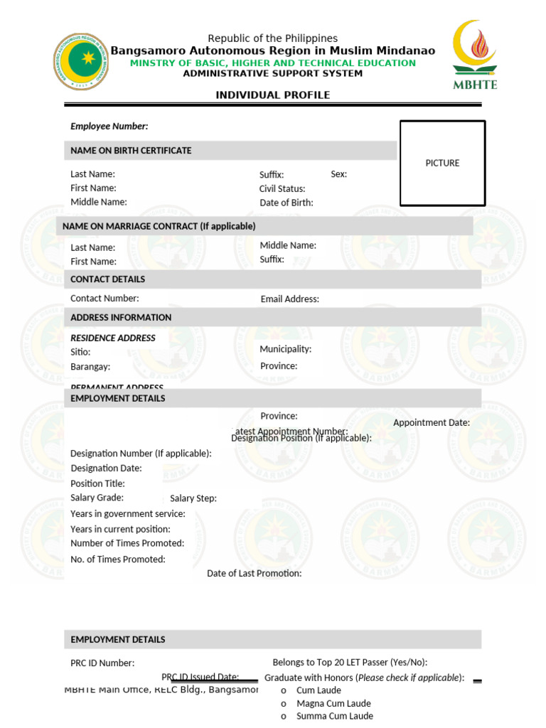 Report Individual Profile 2025 | PDF