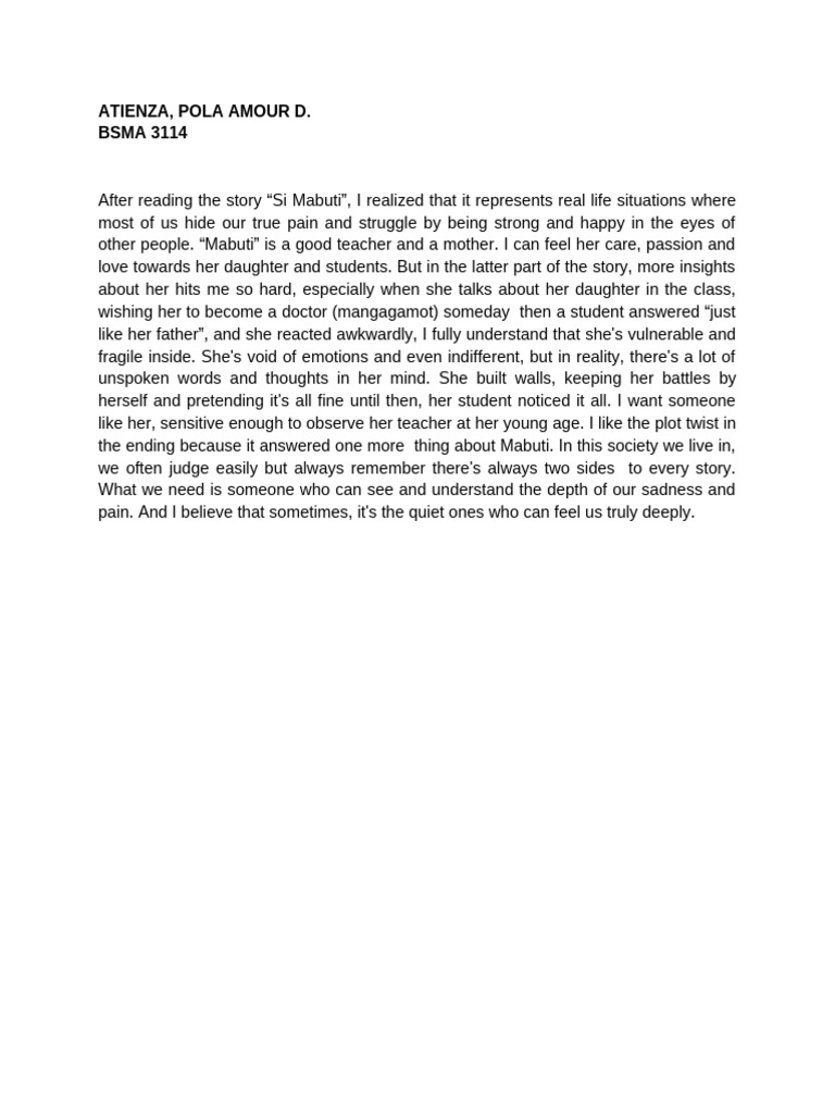 Si Mabuti(1) | PDF