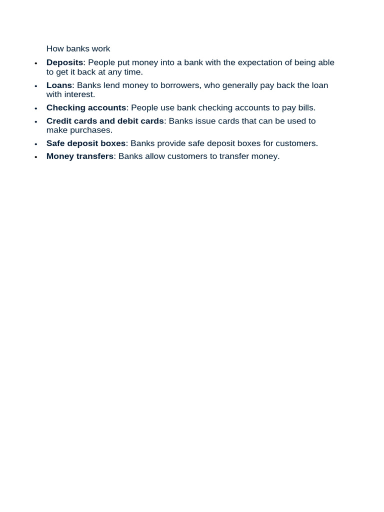 Understanding How Banks Operate | PDF