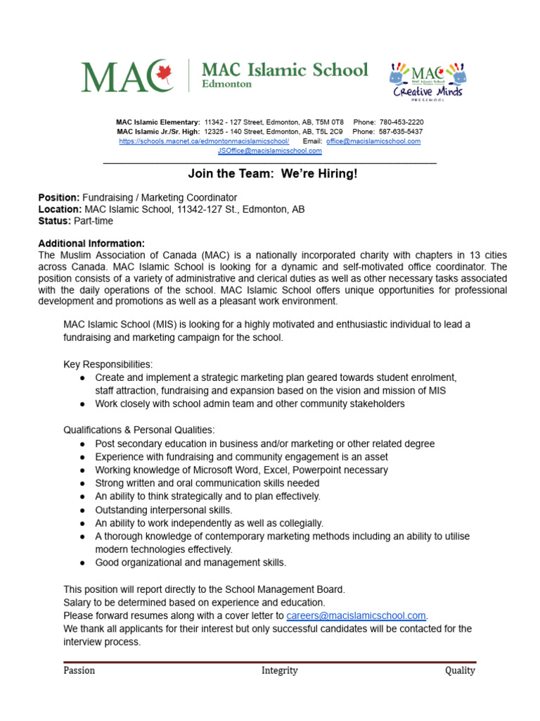 Fundraising Marketing Job Description | PDF | Marketing | Business