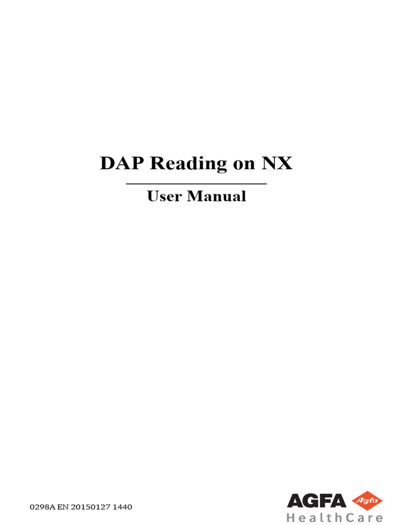 DAP Reading On NX User Manual 0298 A (English) | PDF | Exposure ...