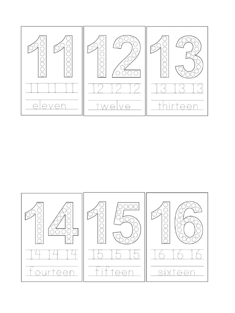 Numeros 11-20 | PDF