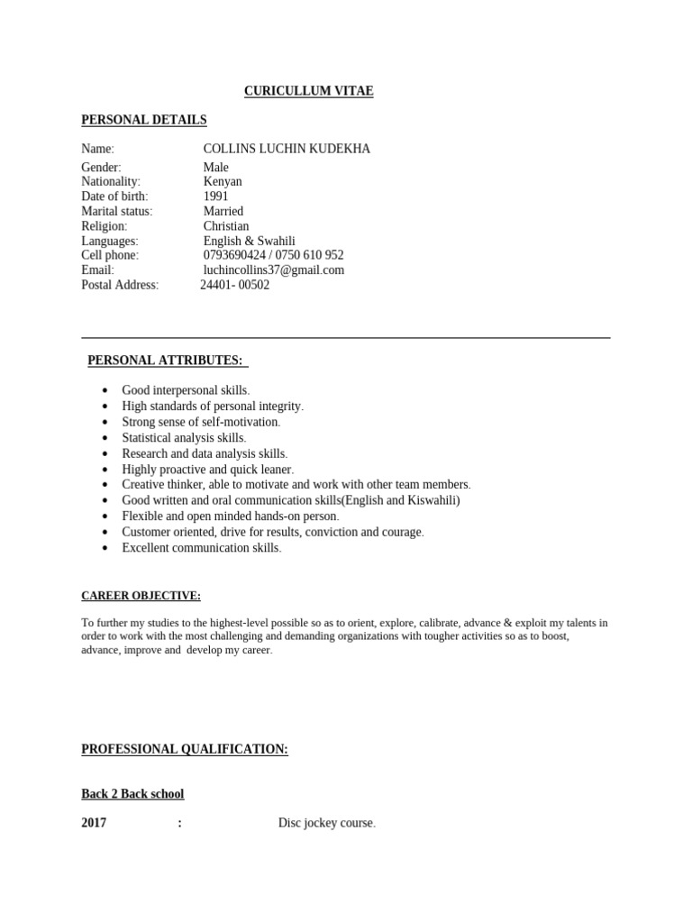 Film CURICULLUM VITAE Film | PDF | Computing
