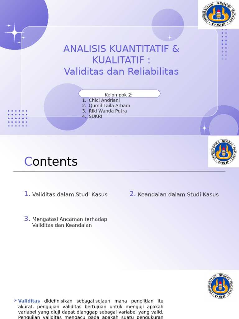 AKK Validitas Reliabilitas | PDF