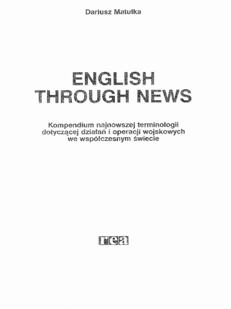 Matulka Dariusz English Through News | PDF