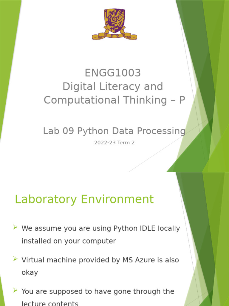 ENGG1003 Lab09 PythonDataProcessing | PDF | Body Mass Index | Parameter (Computer Programming)