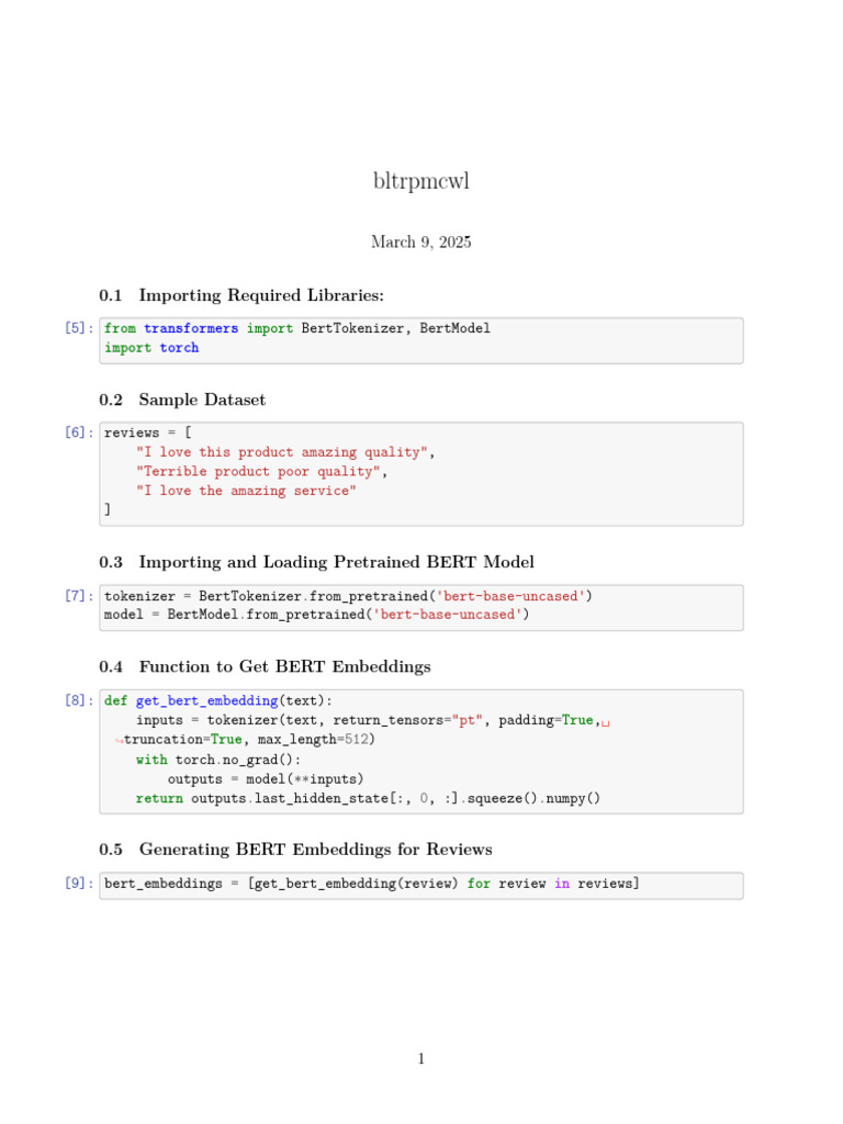Bert Tokenizer | PDF