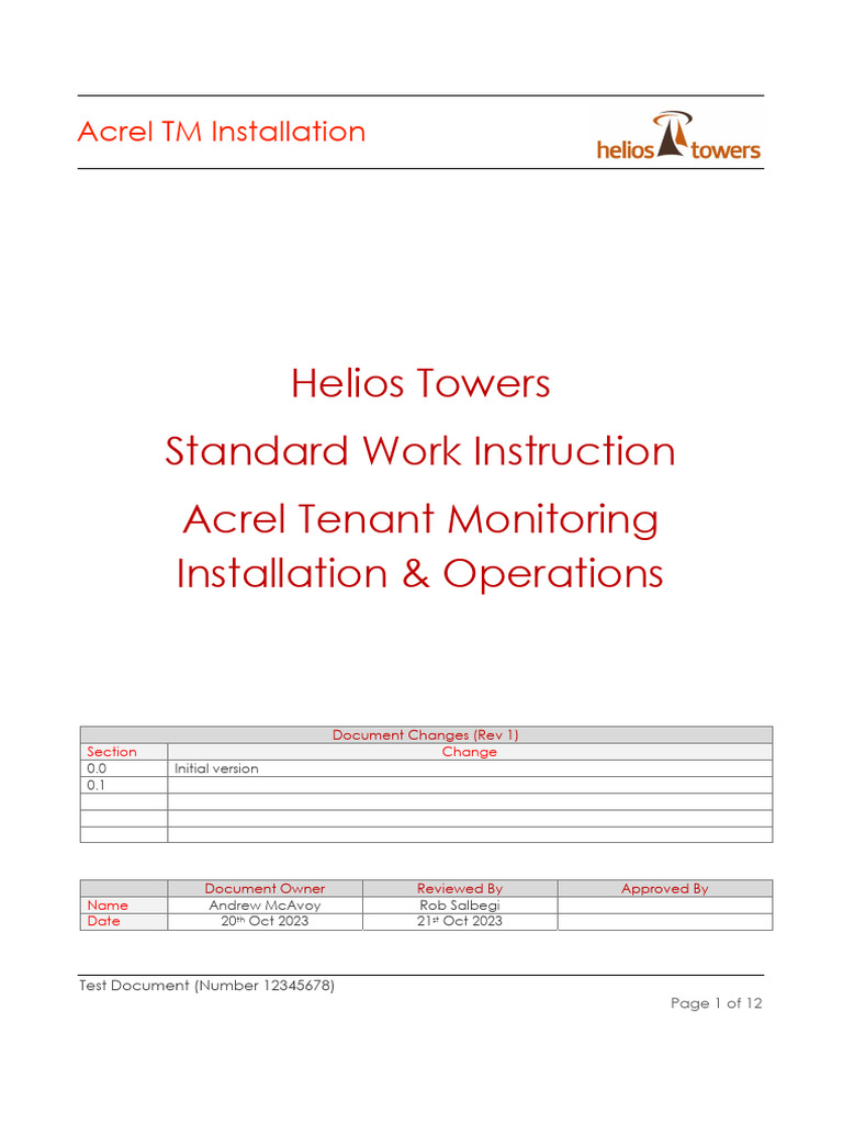 Acrel Tenant Monitoring Installation SoP - v3 | PDF | Rectifier ...