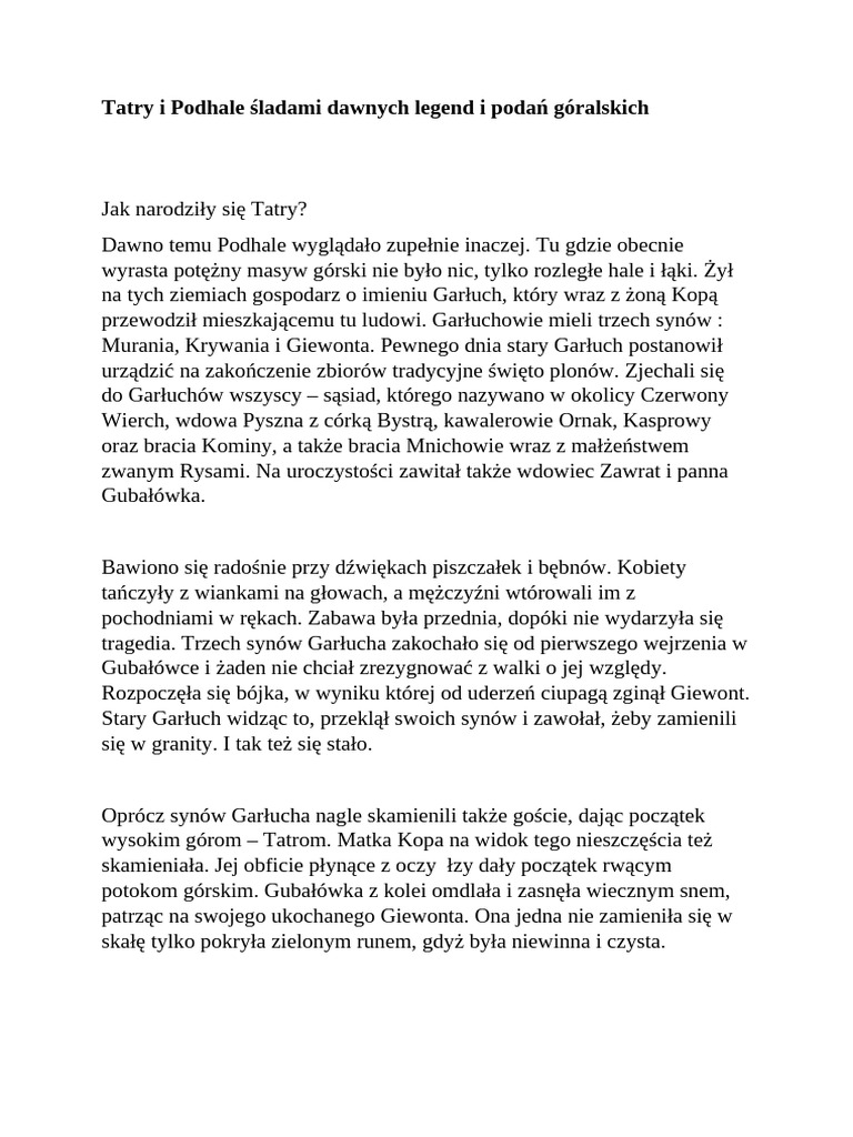Tatry | PDF
