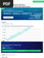 Algebra Questions and Solutions PDF | PDF | Equations | Algebra