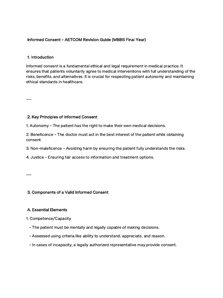 informed consent AETCOM | PDF | Informed Consent | Risk
