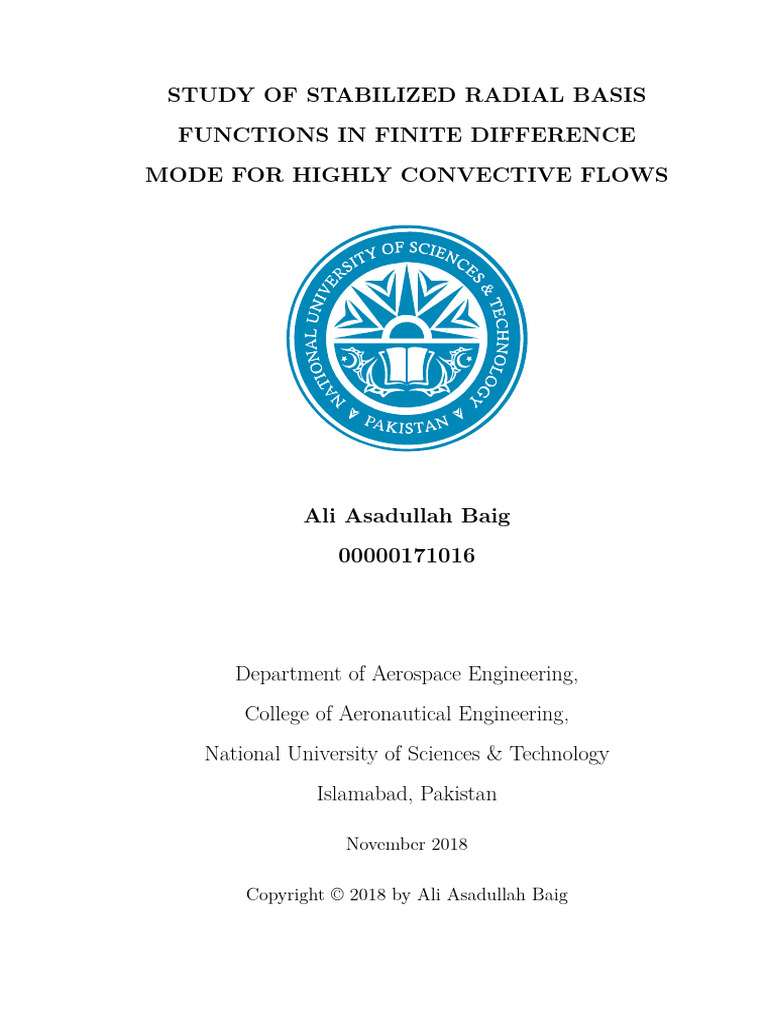 Study of Stabilized Radial Basis Functions in Finite Difference Mode ...