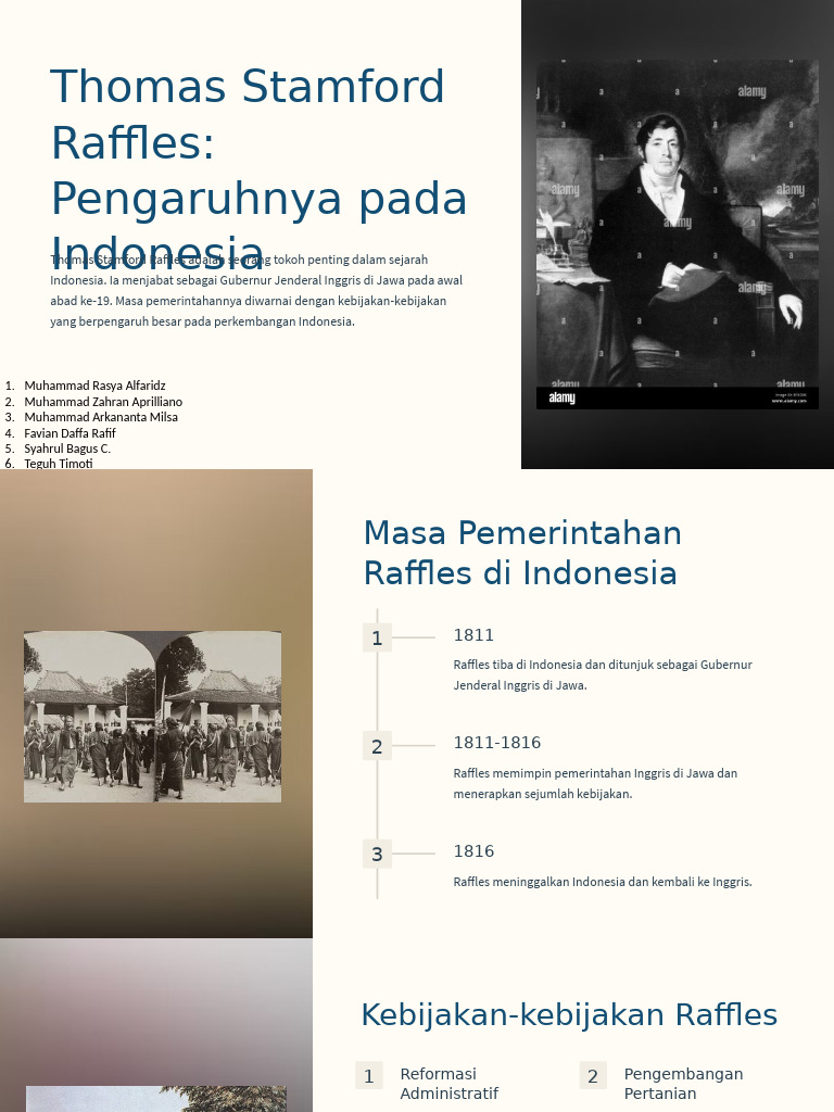 Thomas Stamford Raffles Pengaruhnya Pada Indonesia | PDF