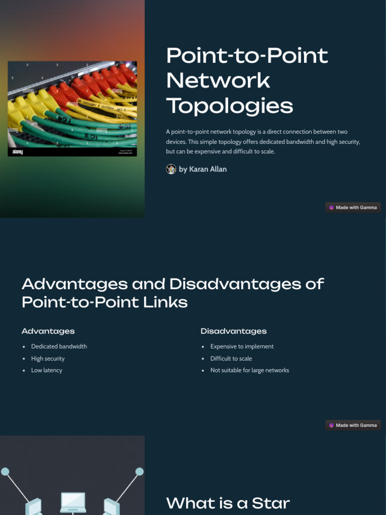 Point To Point Network Topologies | PDF | Network Topology | Computer ...