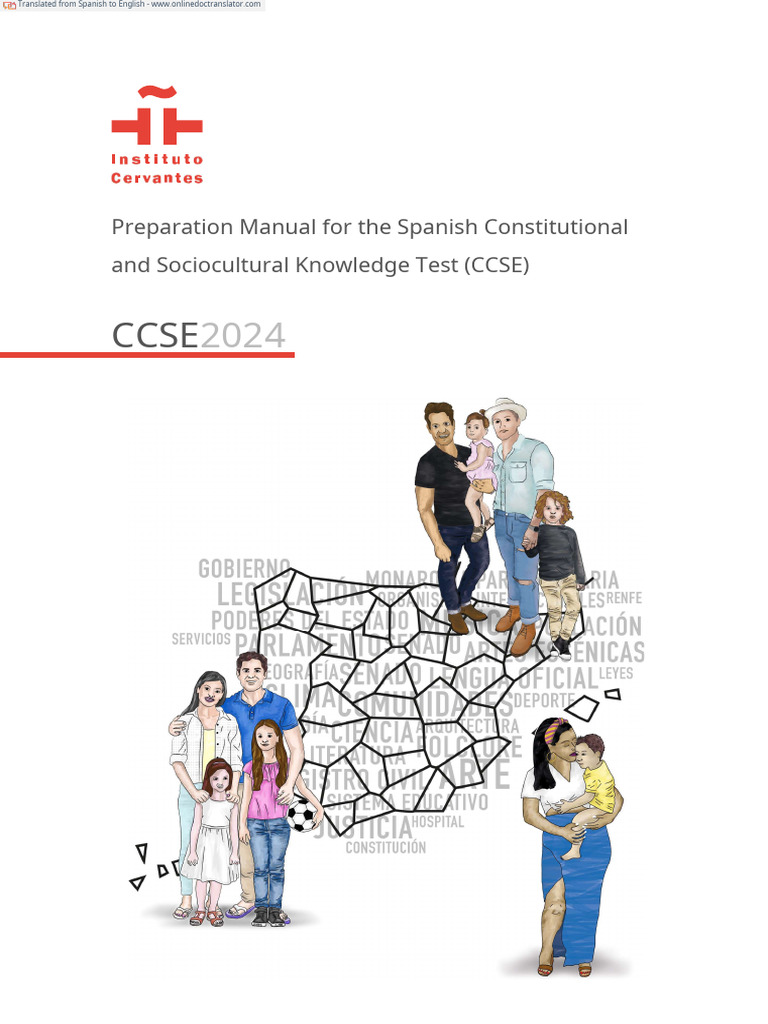 Spanish Constitutional and Sociocultural CCSE Exam Preparation English ...