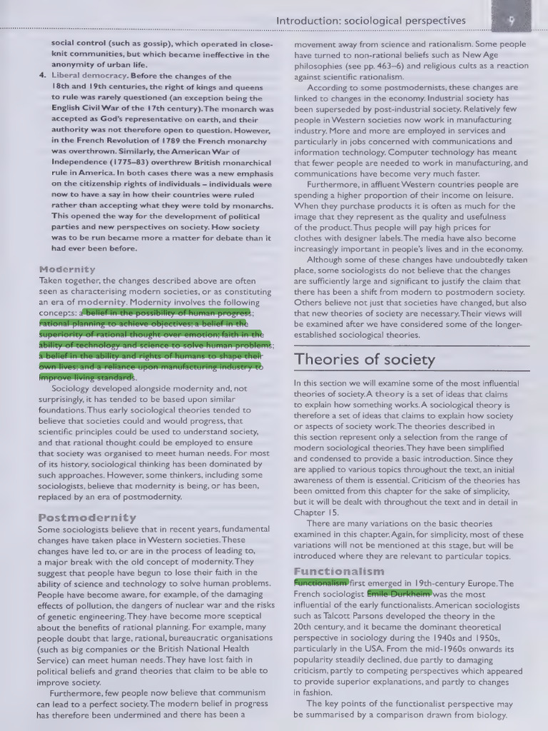 Theories of Sociology Haralambos & Holborn Sociology Themes and | PDF | Marxism | Sociology