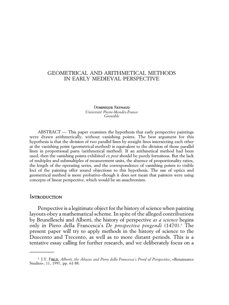 Geometrical and Arithmetical Methods in | PDF
