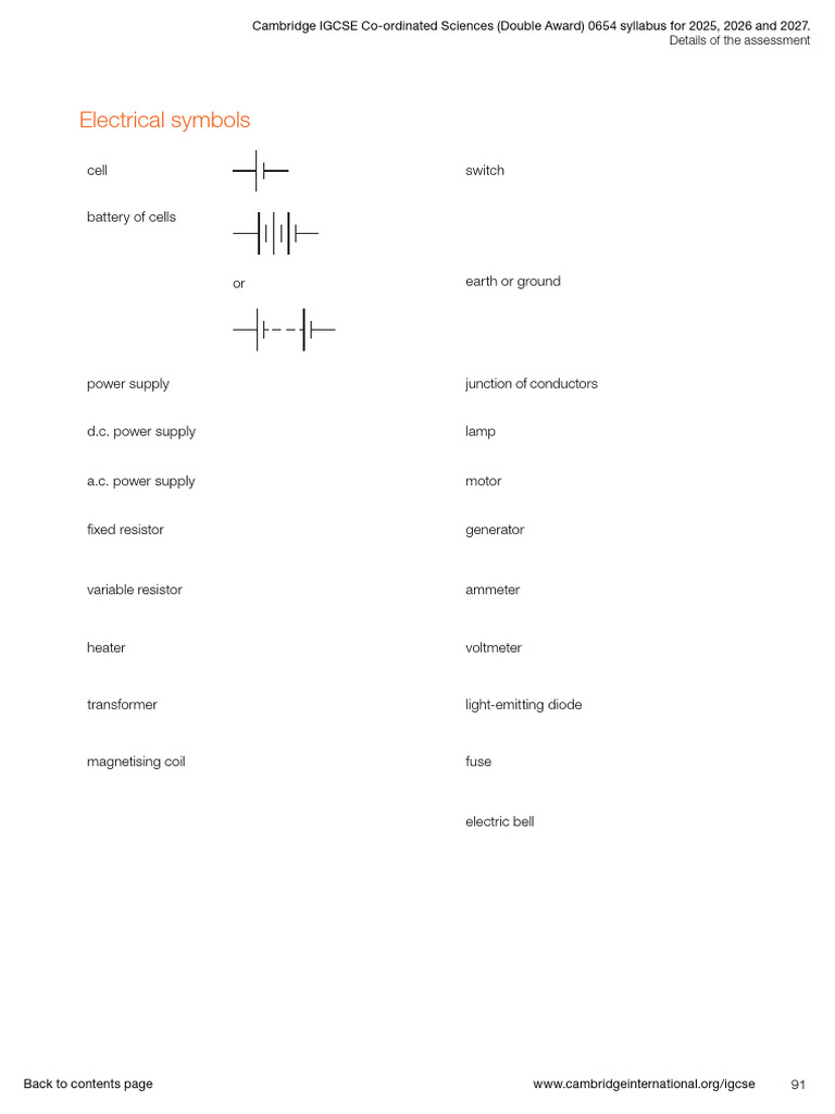 Circuit Symbols Worksheets | PDF | Power Supply | Alternating Current