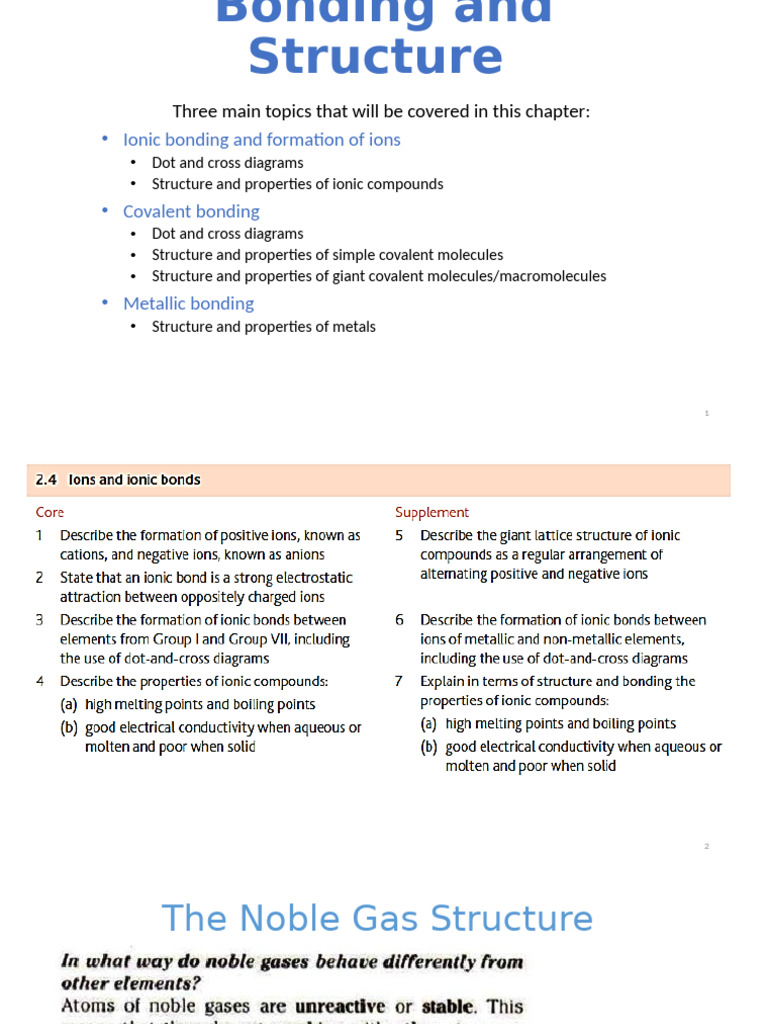 CH 4 Chemical Bonding | PDF | Chemical Bond | Ion