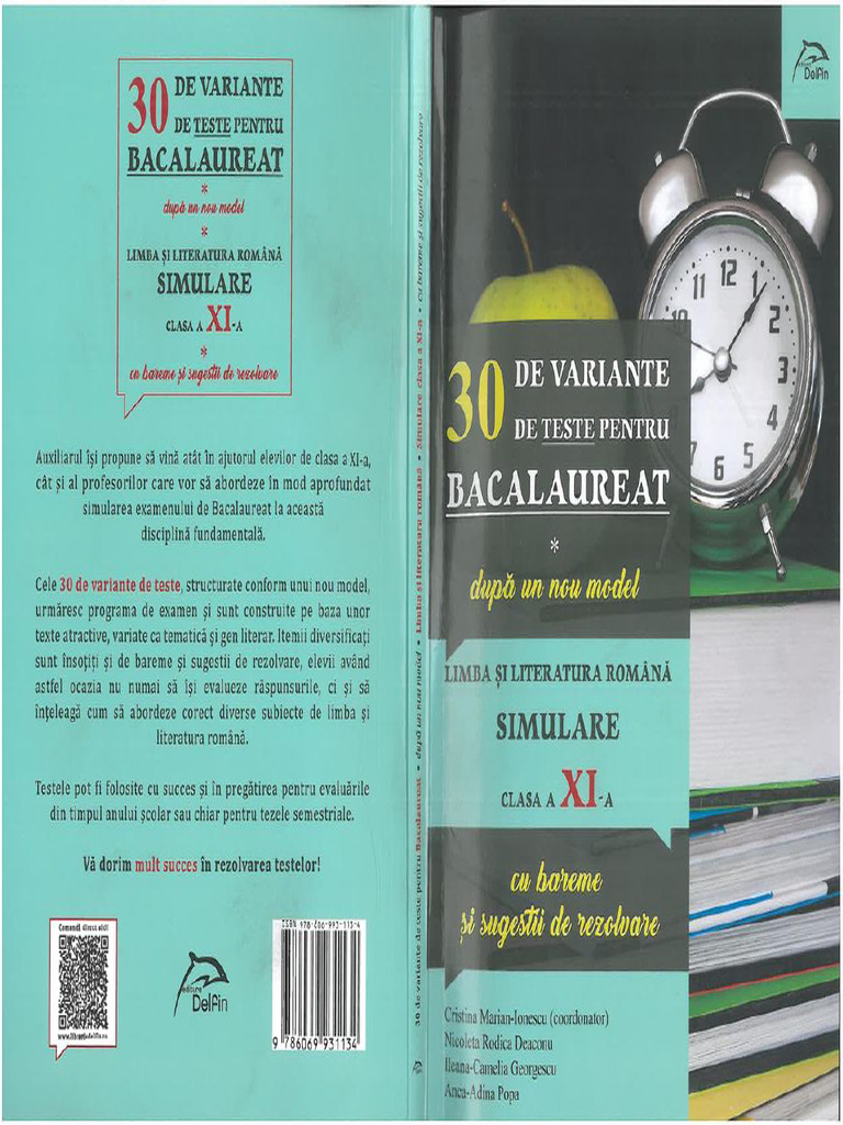 pdfcoffee.com_30-variantebacclasa-xi2019ed-delfinpdf-pdf-free | PDF