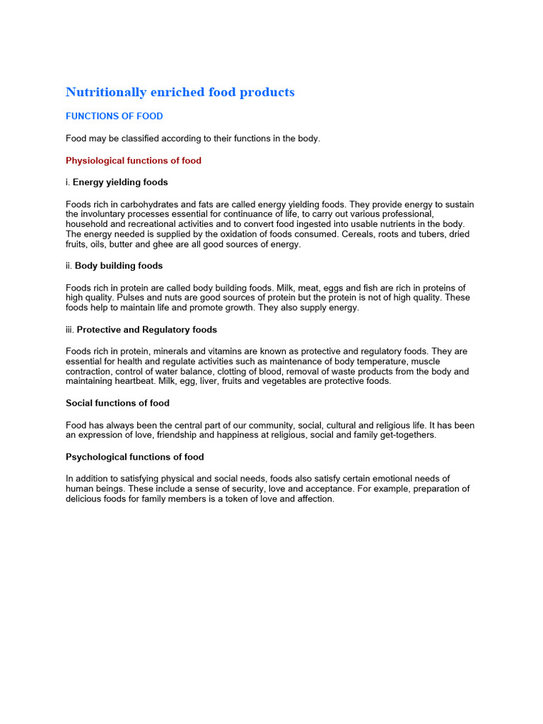 Nutritionally Enriched Fruit N VEG | PDF