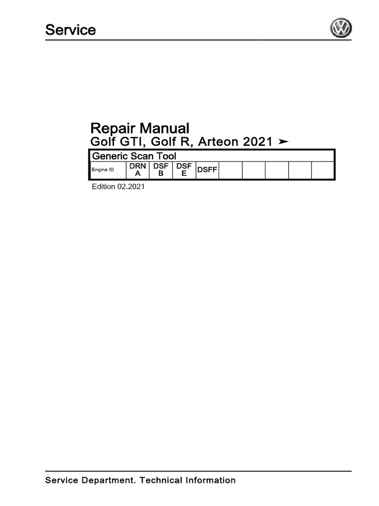 Engine Drna Dsfb Dsfe Dsff Arteon Diagnostic Eng | PDF | Fuel Injection ...