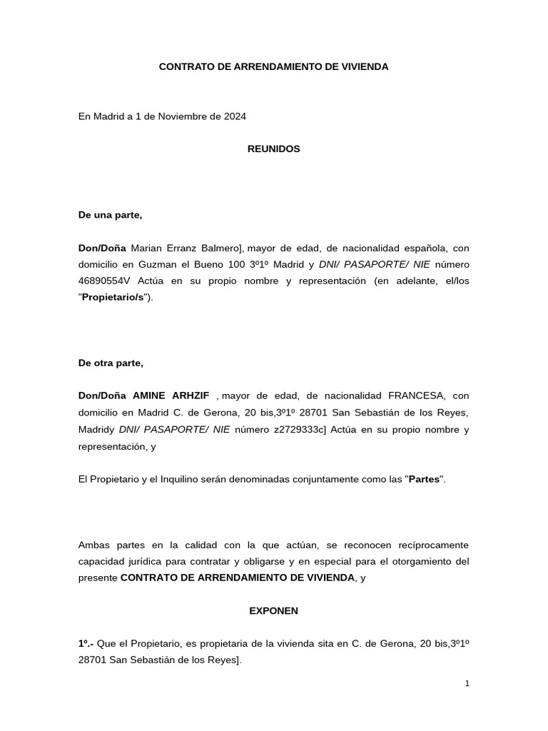 Alquiler | PDF | Propiedad | Barrio residencial