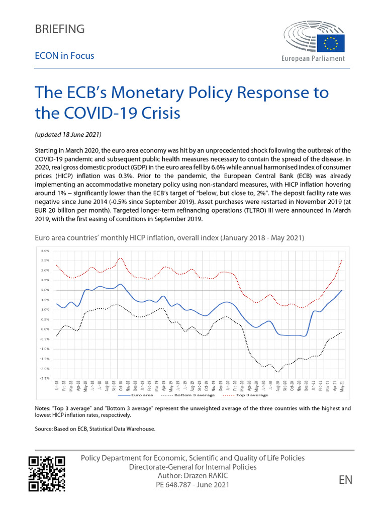 The ECB's Monetary Policy Response To The COVID-19 Crisis | PDF ...