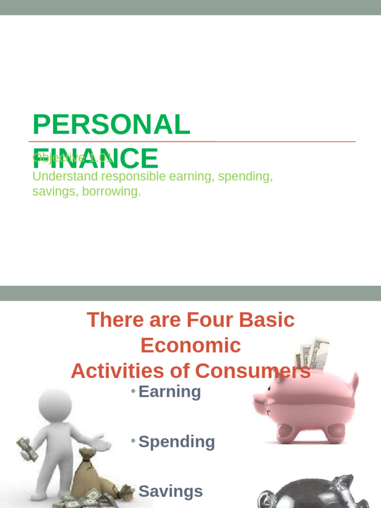 Personal Finance: Earning, Spending, Saving | PDF | Saving | Debt