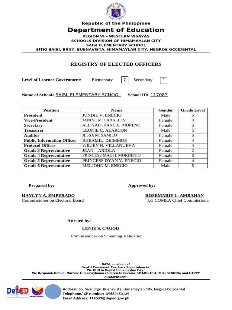 Corrected - SAISI ES - SELG - REGISTRY OF ELECTED OFFICERS - 2025 2026 ...