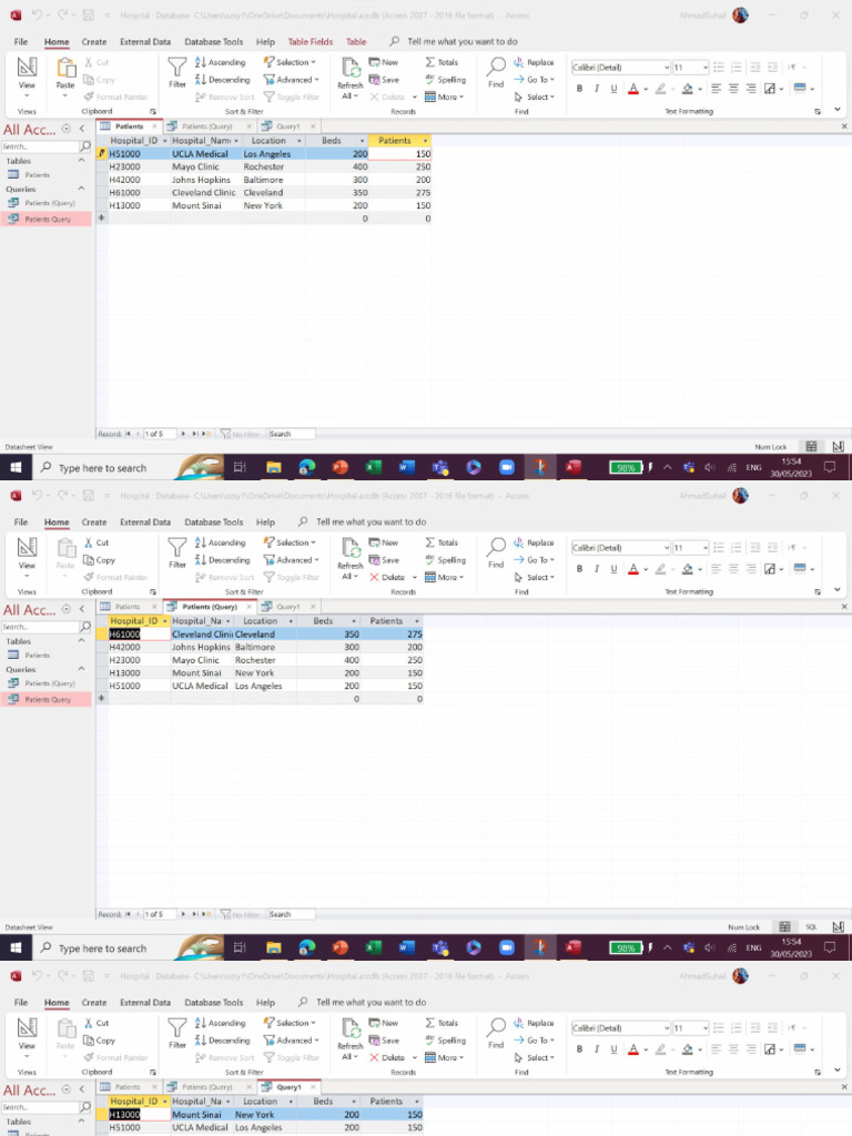 Hospital Database | PDF