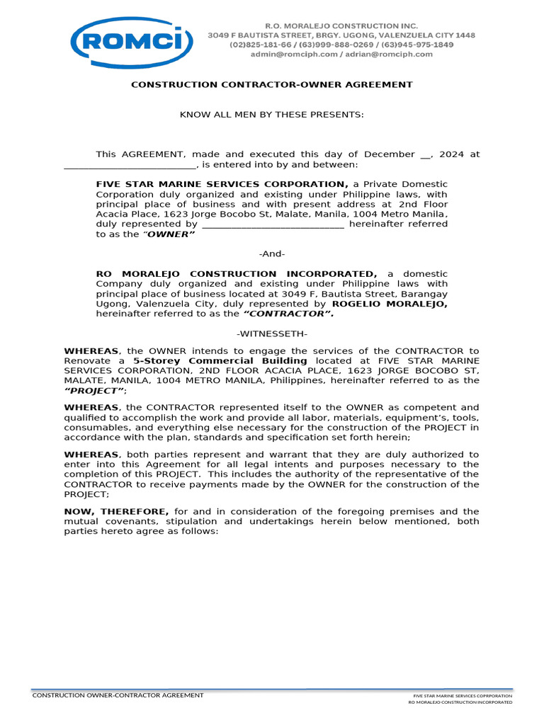 CONTRACT DRAFT | PDF | Bankruptcy | Common Law