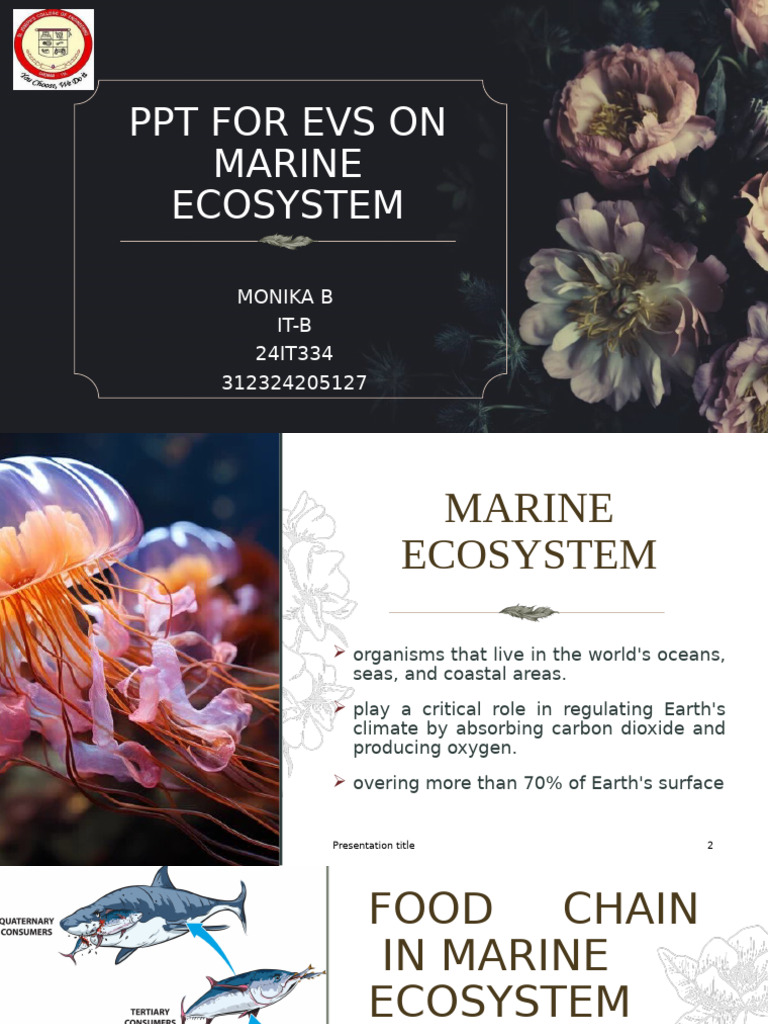 Marine Ecosystem | PDF