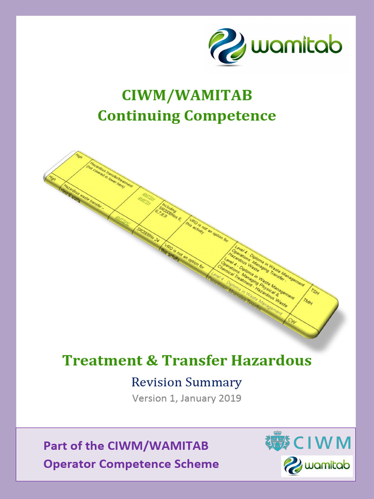 Treatment and Transfer Hazardous PDF | PDF | Waste | Waste Management